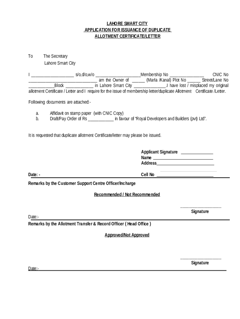 Documents for Duplicate Letter.doc Doc Template | pdfFiller