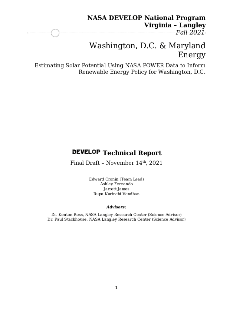 An analytical investigation of the aerodynamic and ... - ntrs nasa Doc Template | pdfFiller