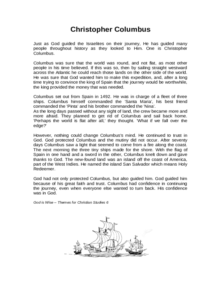 Does the Book of Mormon mention Christopher Columbus? Doc Template ...