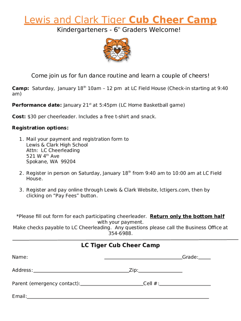 Cheer Camp - Fun learning a routine, dancing, and making ... Doc ...