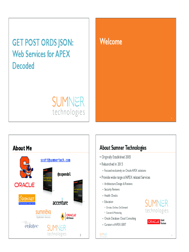 Fillable Online Get Post Ords Json Web Services For Apex Decoded Fax Email Print Pdffiller