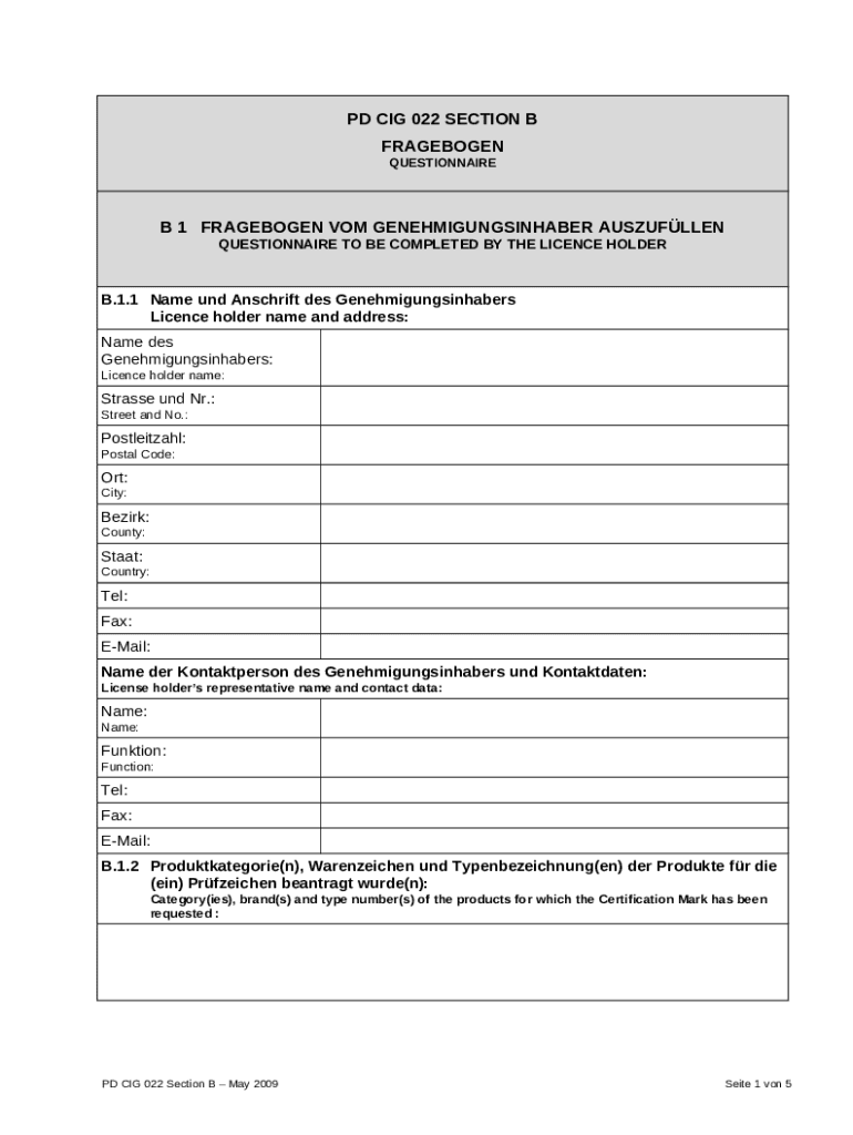 UL-CIG-022-Pre-license-Factory-Inspection-Questionnaire- ... Doc ...