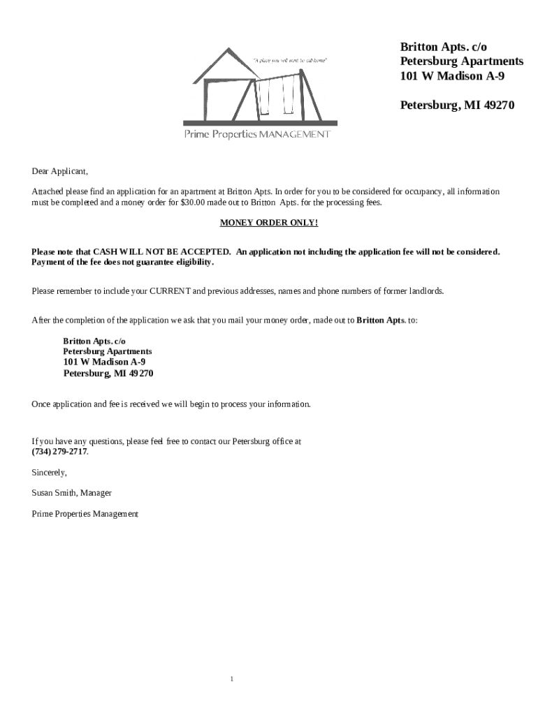Overview of Tenant Selection Process & Sample Applicant ... Doc ...