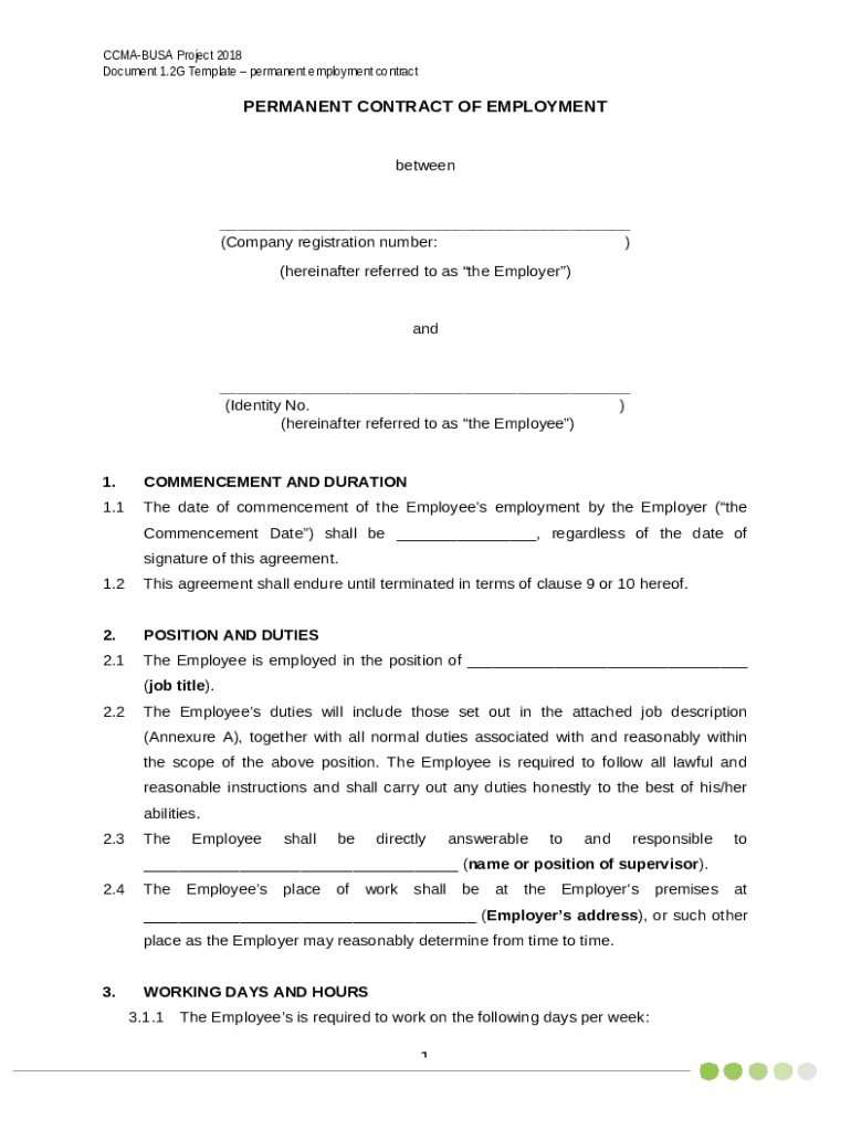 Guideline to Permanent Contract - SME Labour Support by ... Doc ...