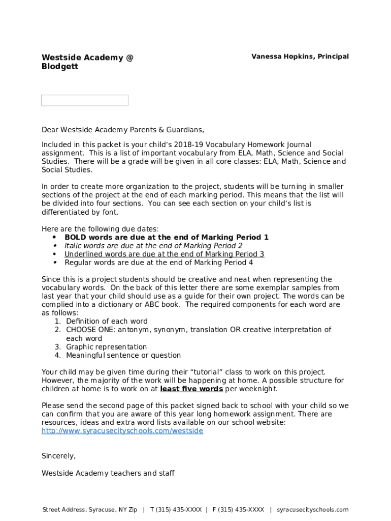 Parent Letter and Signature packet Doc Template | pdfFiller