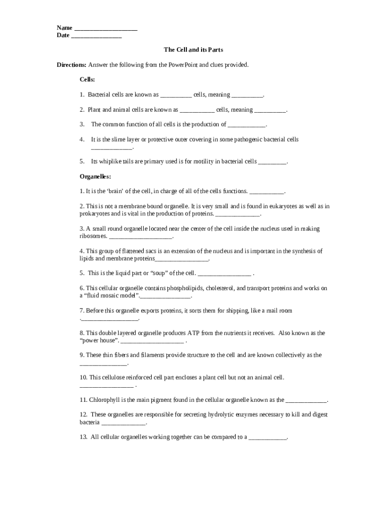 You are told that the cells on a microscope slide are a plant ... Doc Template | pdfFiller