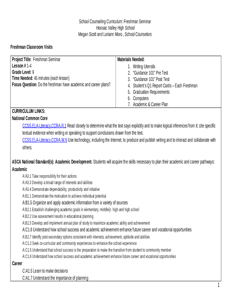 Mentoring Lesson Plans Doc Template | pdfFiller
