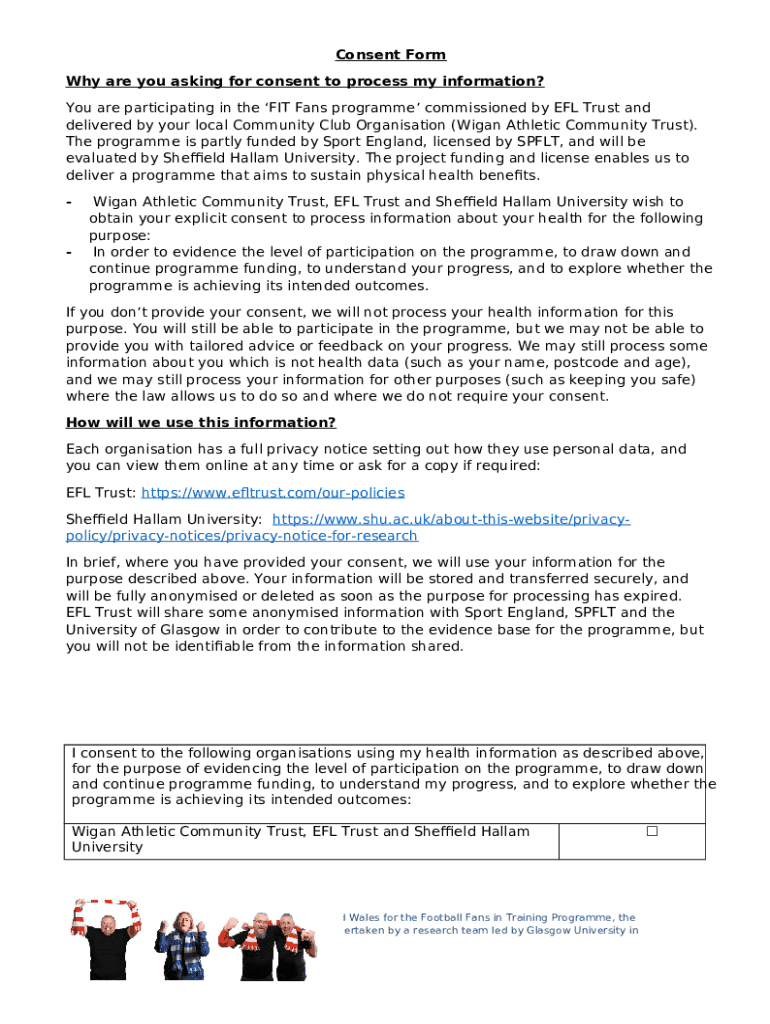 First Consent and Release Question - General Forum Doc Template | pdfFiller