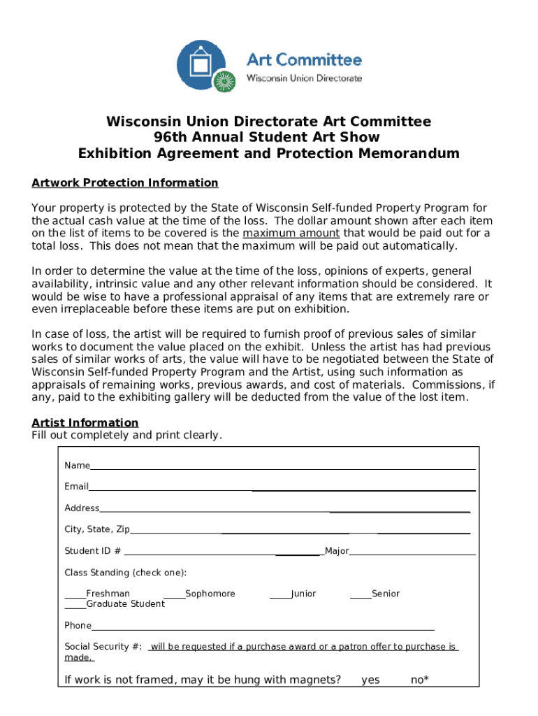 ART EXHIBITION PROPOSAL ... Doc Template | pdfFiller