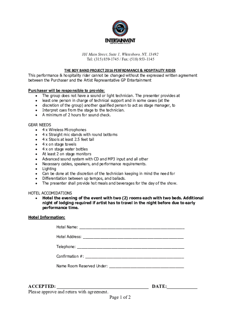 Fillable Online Please approve and return with agreement. Page 1 of 2 ...