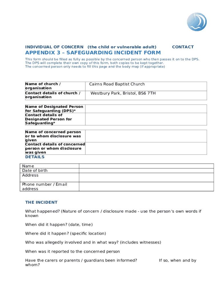 Disclosure and Raising a Concern Doc Template | pdfFiller
