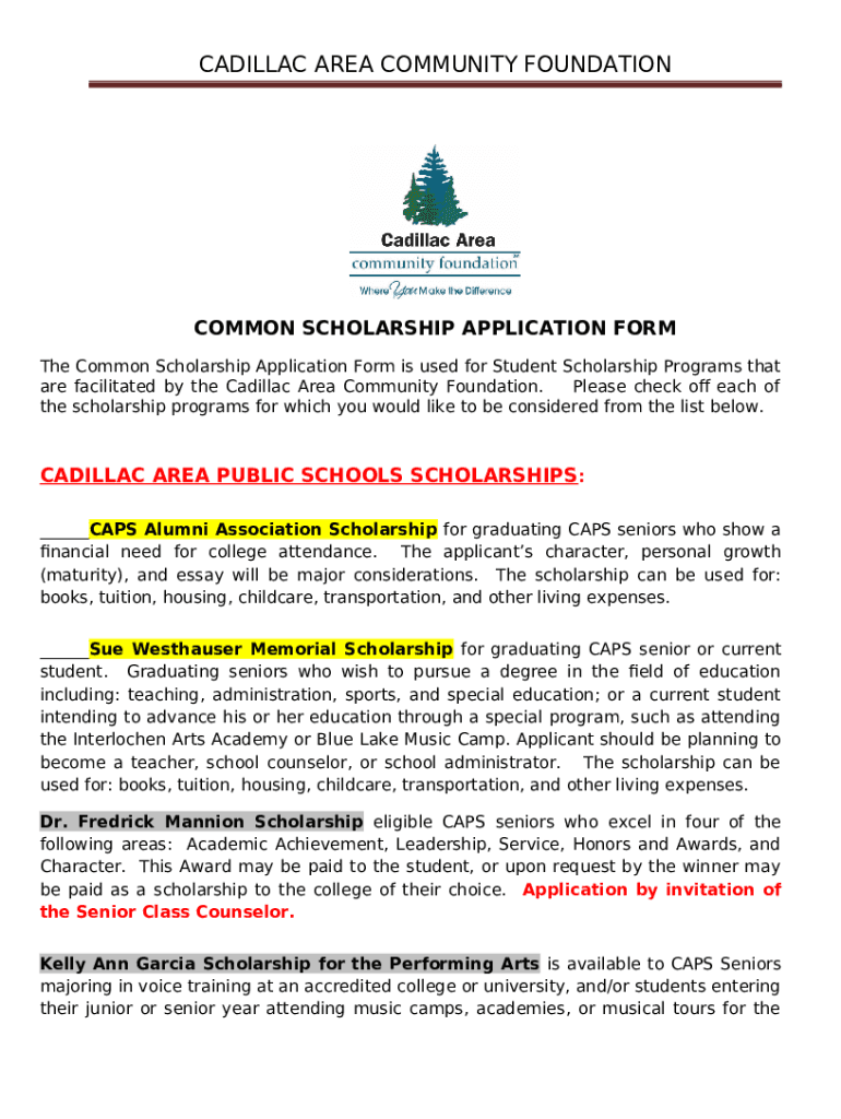 Midland Area Community Foundation Doc Template | pdfFiller