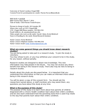 Adult Consent (18+ years old) Doc Template | pdfFiller