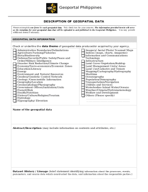 Metadata CreationU.S. Geological Survey Doc Template | pdfFiller