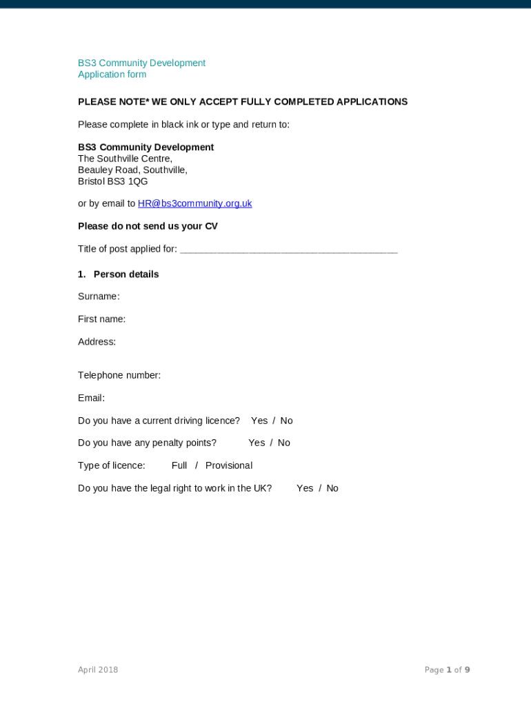 BS3-Community-Application--with-equalities. ... Doc Template | pdfFiller