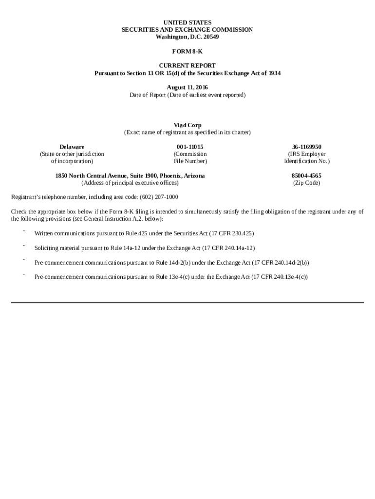 8-K CURRENT REPORT PURSUANT TO SECTION 13 ... Doc Template | pdfFiller