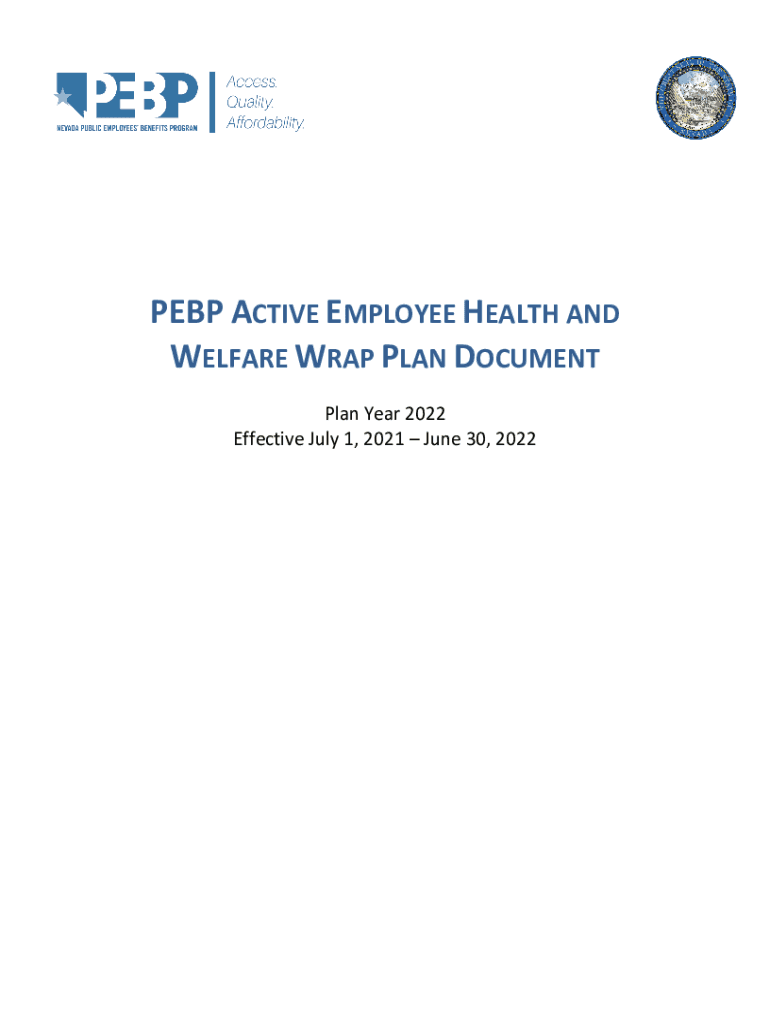 Fillable Online Getting to Know Your Plan - PEBP - State of Nevada Fax ...