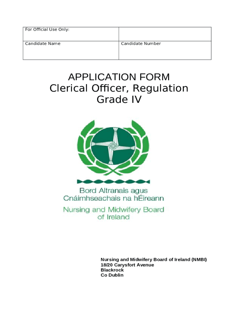 Clerical Officer, Regulation Doc Template | pdfFiller