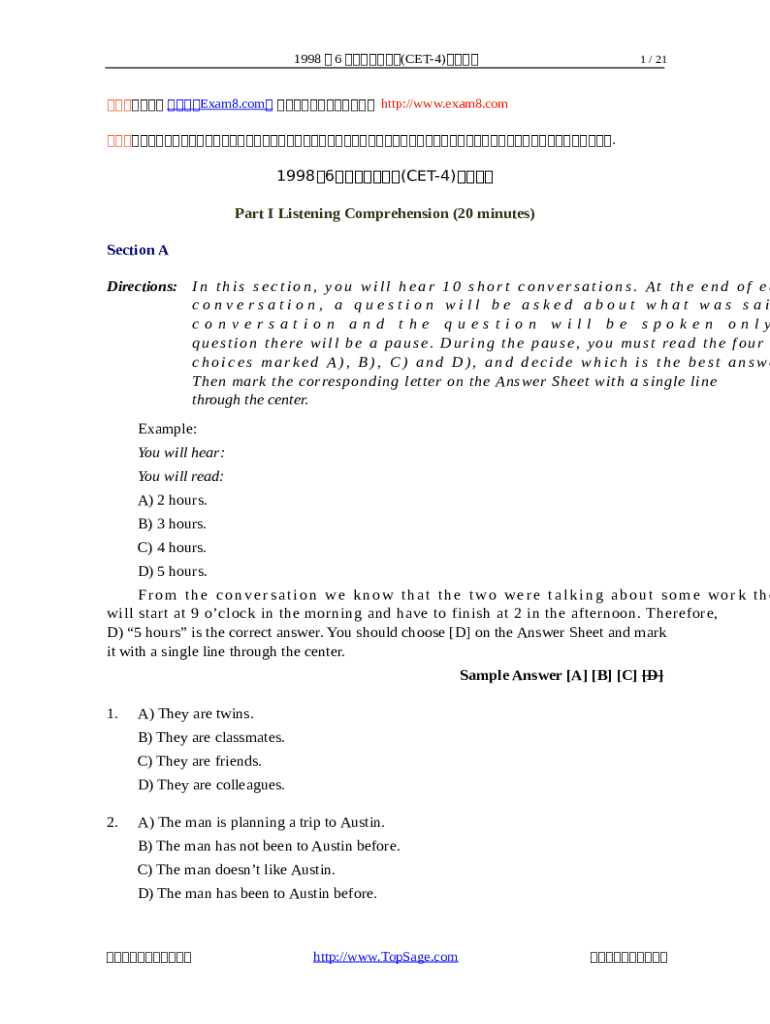 AP Chinese Practice Test - 499 CHAPTER 8 Model Exam 1 ... Doc Template ...