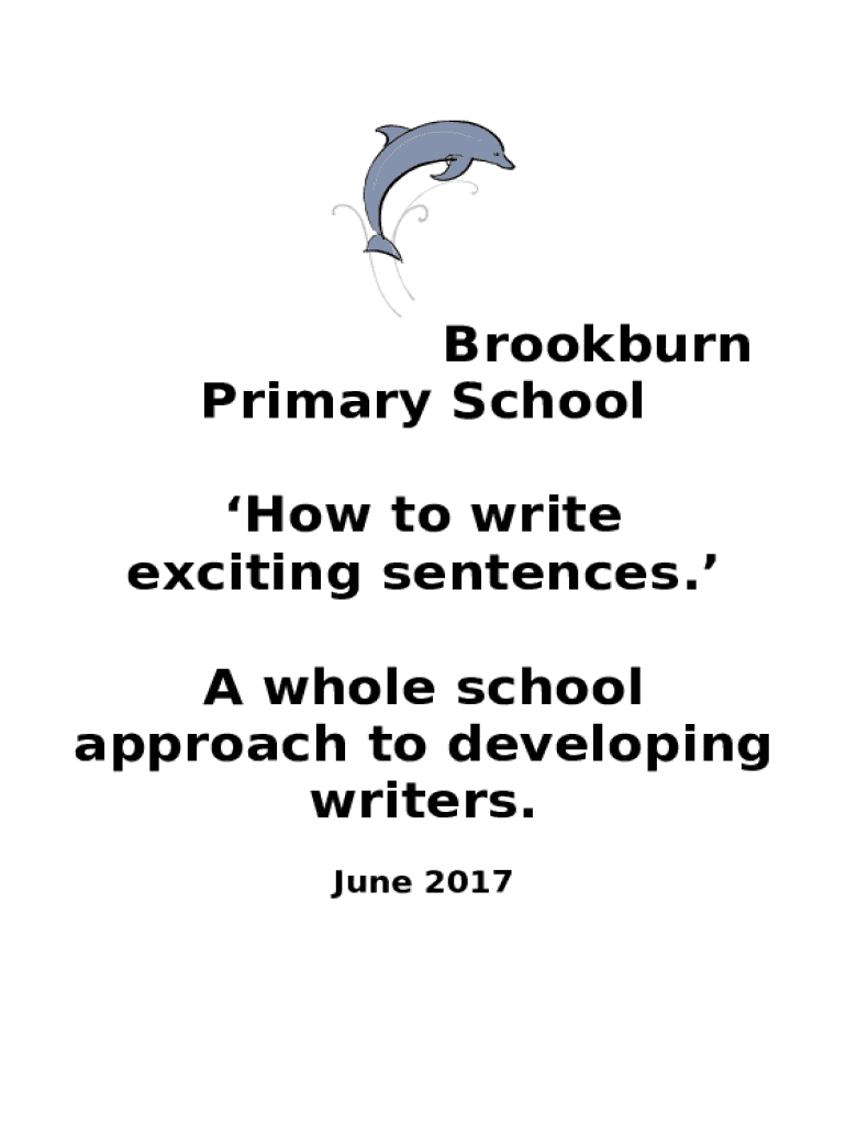 Brookburn Primary School 'How to write exciting sentences ... Doc ...