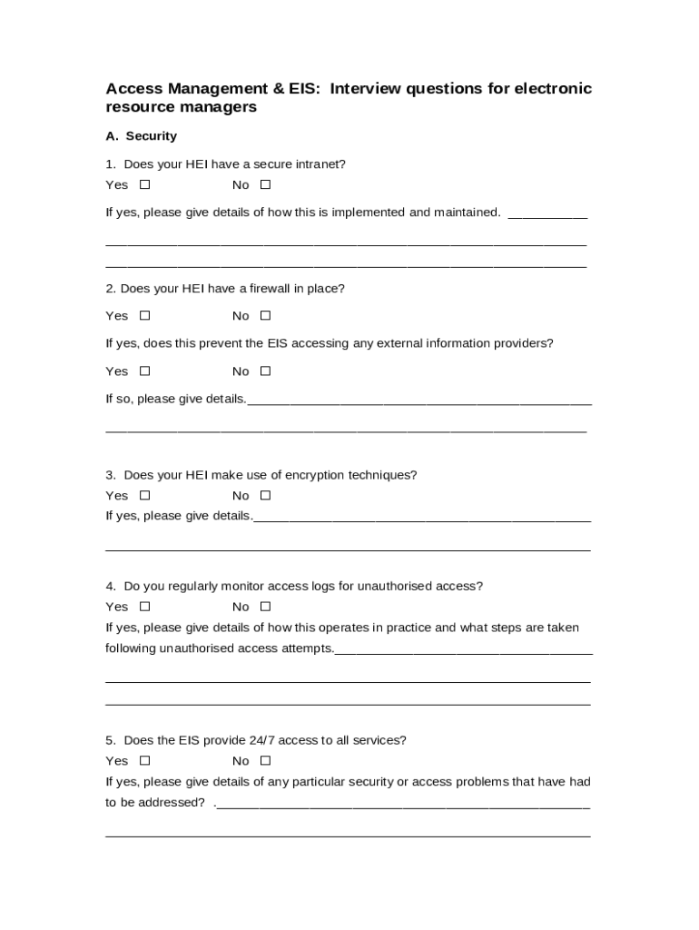 Key questions to ask when evaluating an identity and ... Doc Template ...
