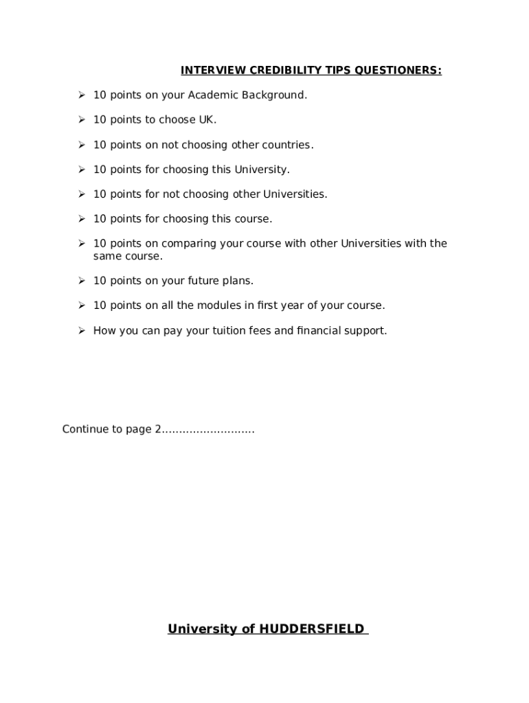 Credibility Interview for UKSample Questions and ... Doc Template | pdfFiller