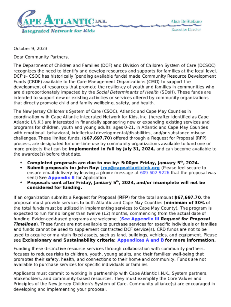 Request for Proposals - cloudfront.net Doc Template | pdfFiller