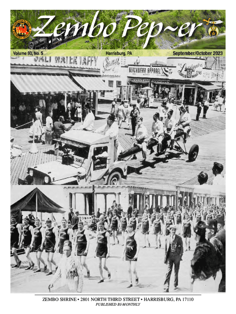 Fillable Online Zembo Shrine held its annual elections last... Fax ...