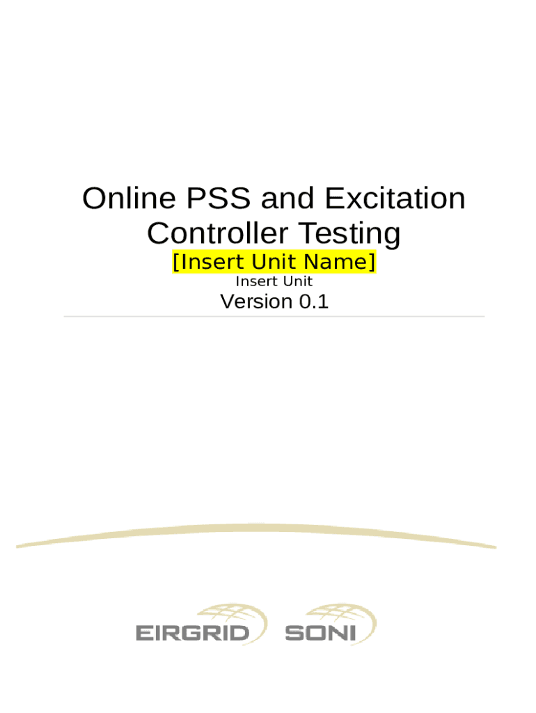 Online-PSS-and-Excitation-Controller-Testing- ... Doc Template | pdfFiller