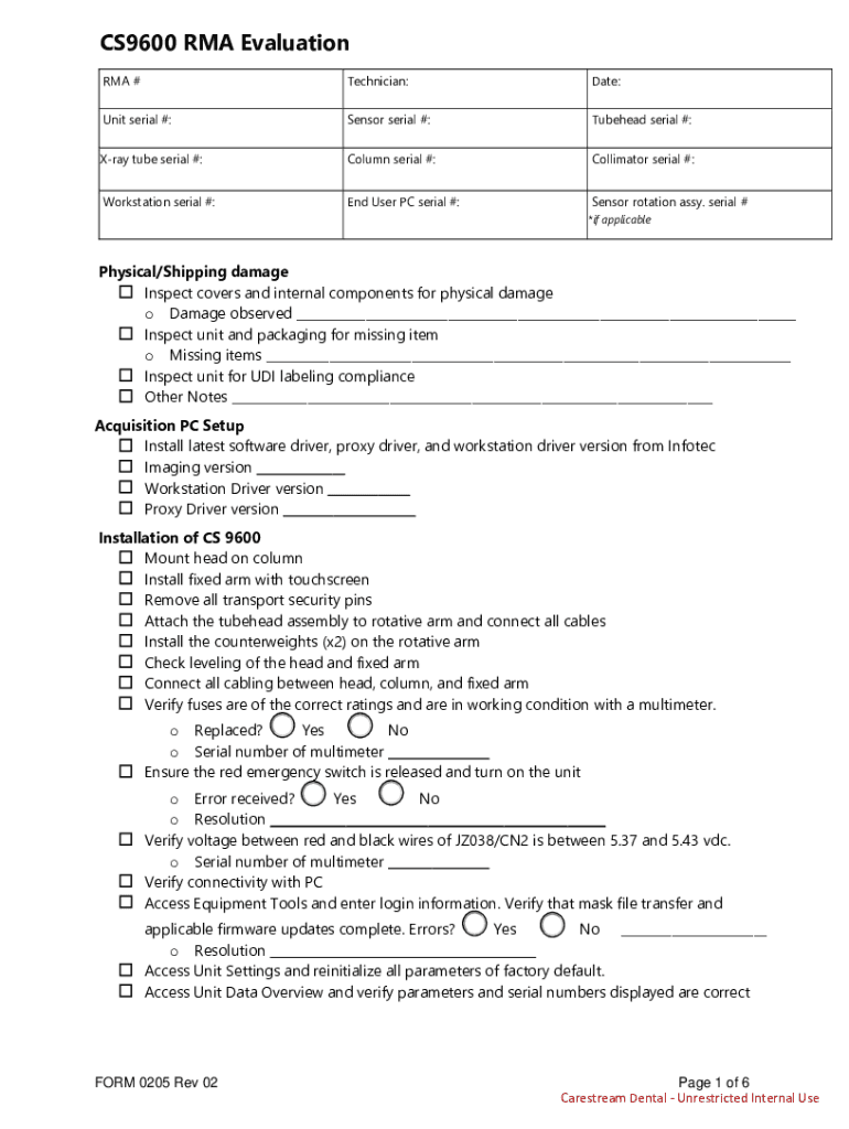 Fillable Online Serial/Rev. Number Guide - RMA Services Fax Email Print ...
