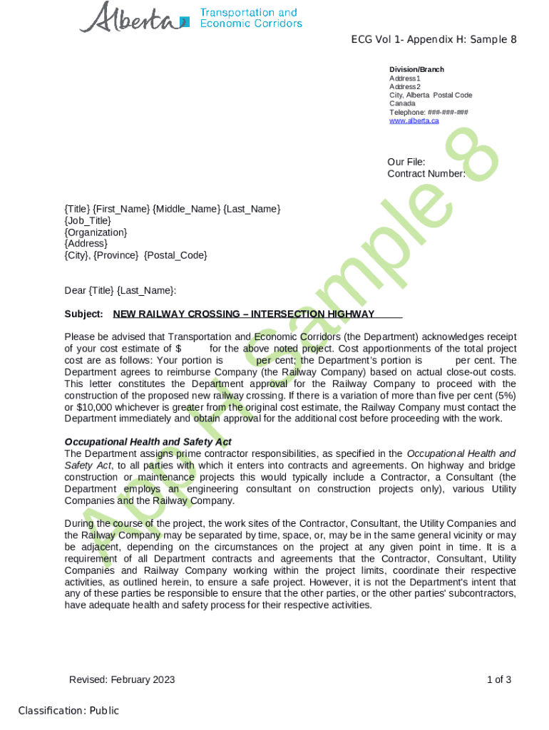 ECG Appendix H. Utilities Sample 8 Doc Template | pdfFiller