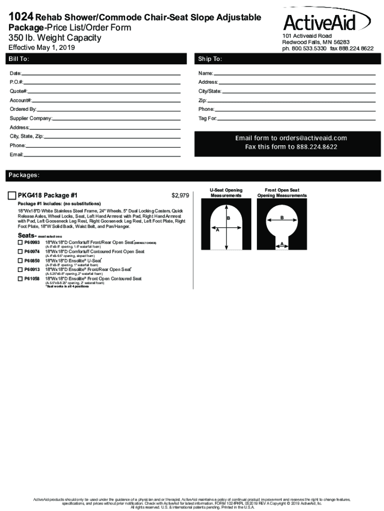 Fillable Online Adjustable Height Raised Toilet Seat - Model 101 RTS ...