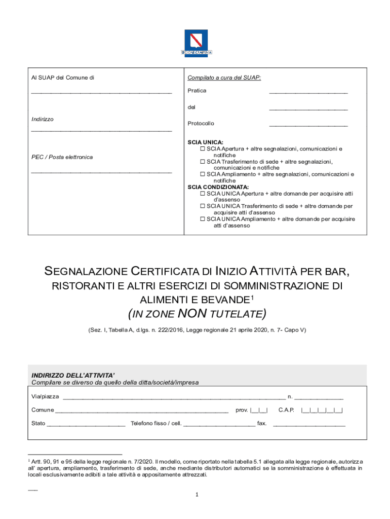 Compilabile Online SCIA: procedura e documenti per l'inizio attivit Fax ...
