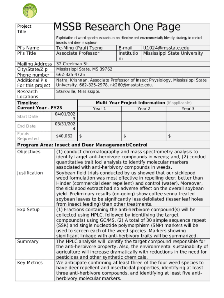 PI's Name Doc Template | pdfFiller