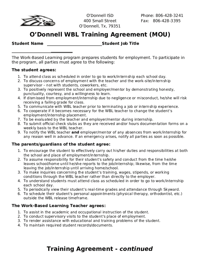 Work Based Learning (WBL) Doc Template | pdfFiller