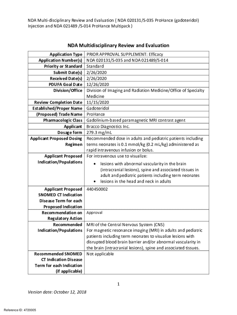 Fillable Online NDA Multi-disciplinary Review and EvaluationNDA 020131 ...
