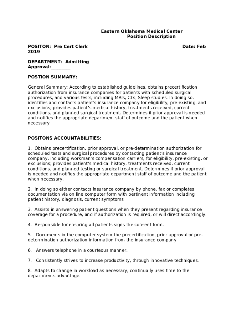 Prior Authorization vs Precertification vs Preauthorization Doc ...