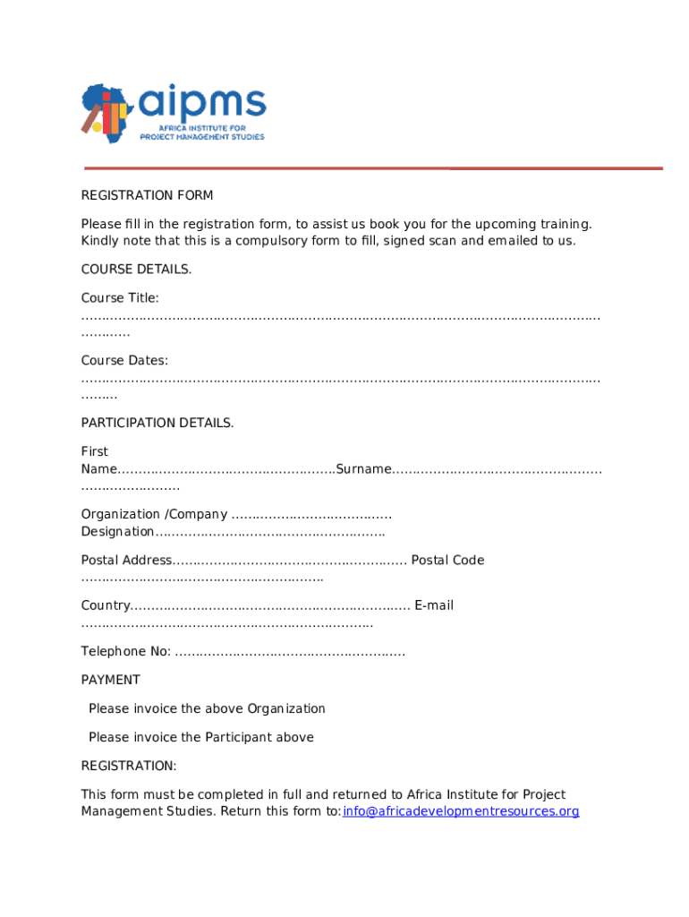 900+ Registration s Doc Template | pdfFiller