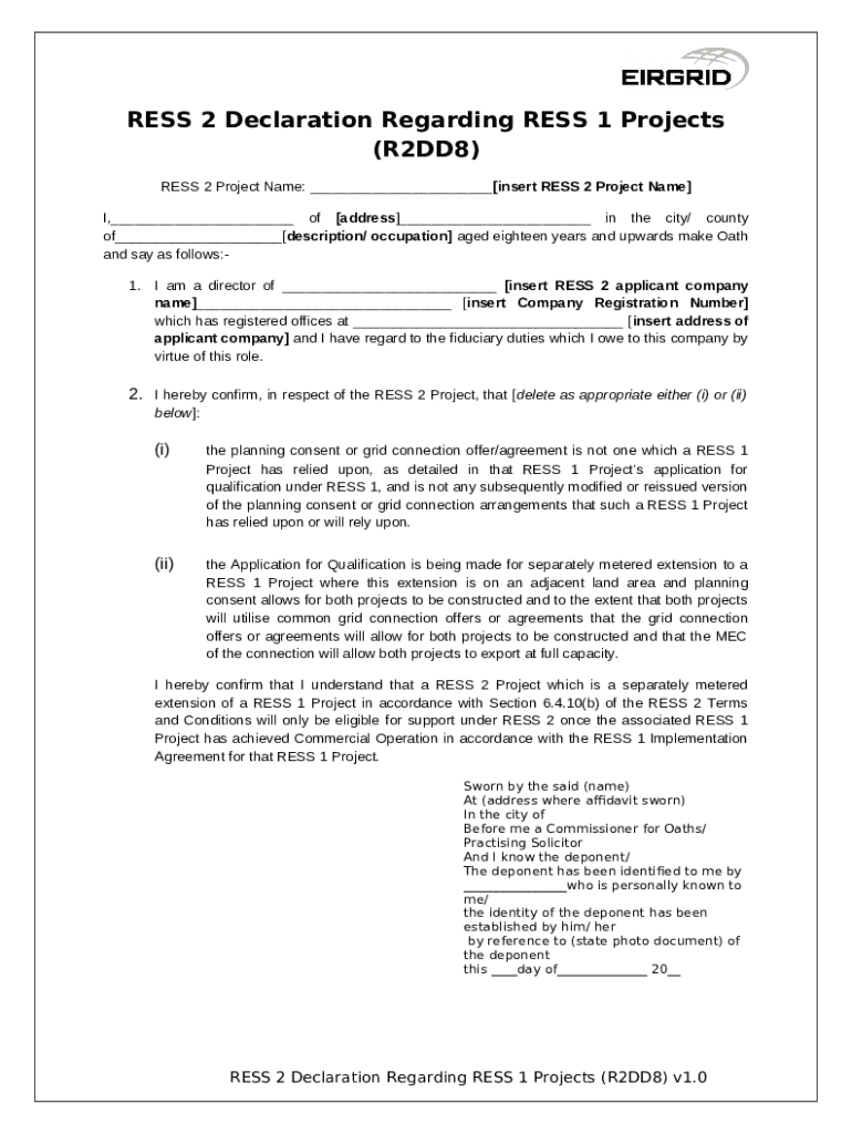 RESS 2 Terms and Conditions: What are the Key Changes ... Doc Template ...