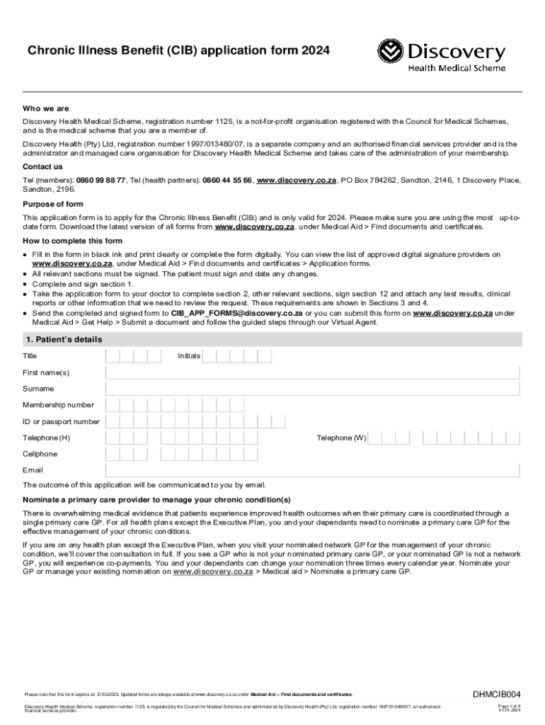 Fillable Online Request for additional cover for Chronic Disease List ...