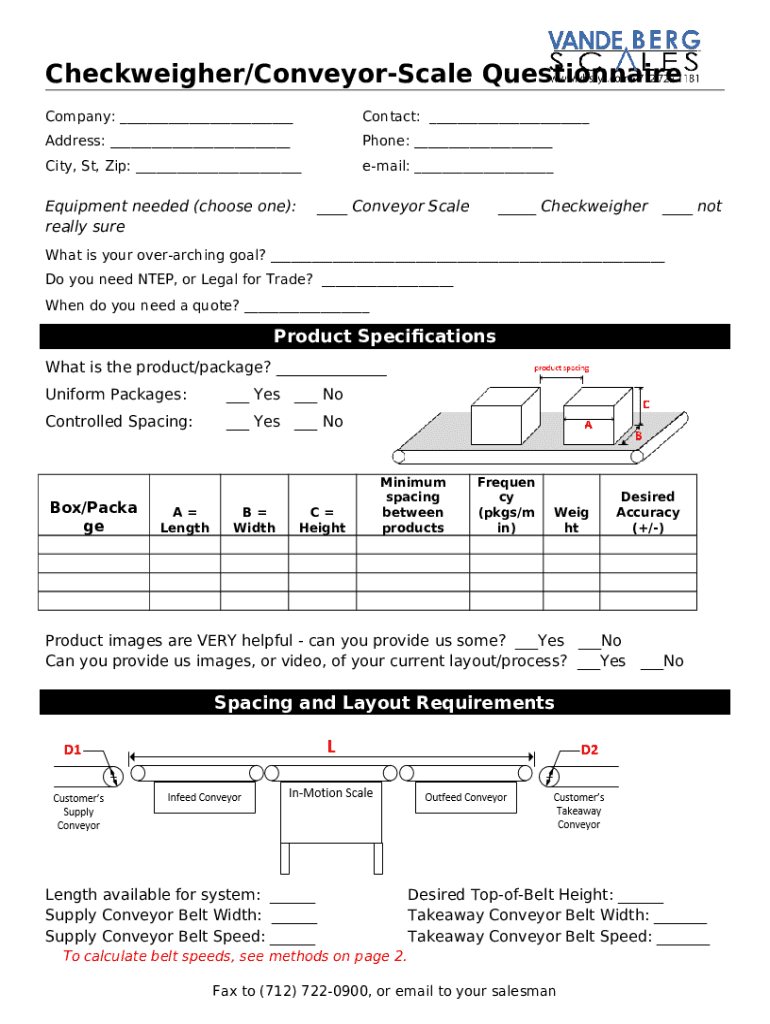 In-Motion Checkweighers, Conveyor Scales, Weigh Price ... Doc Template ...