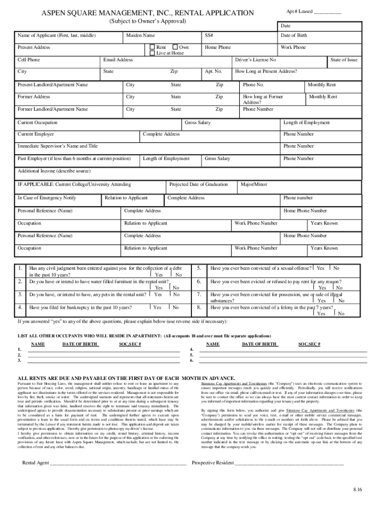 Fillable Online Applying For A Rental In Ontario Part 1: What's A ...