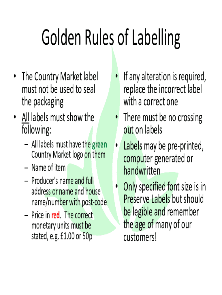 Fillable Online sycountrymarkets co Country of Origin Labeling (COOL ...