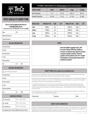 Fillable Online TAYCO ACUTE ORDER FORM Text or e-mail completed ... Fax ...