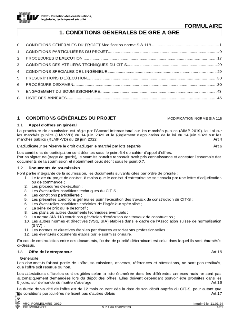 La norme SIA 118 dans la pratique (module de base et ... Doc Template ...