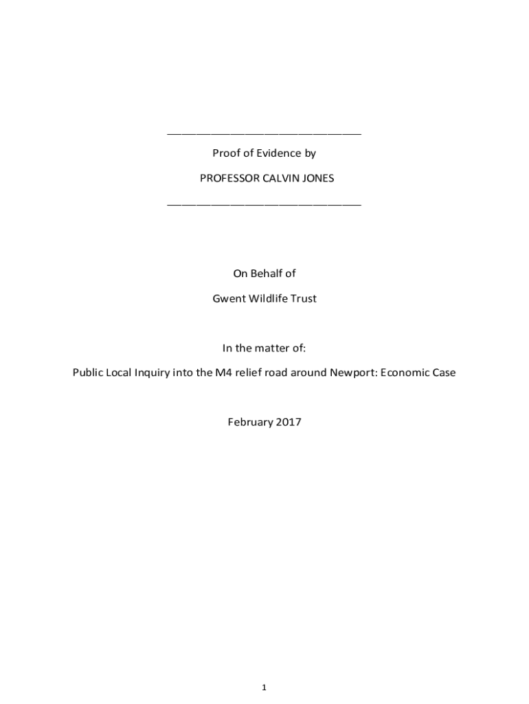 Fillable Online m4-corridor-around-newport-public-inquiry-report ...