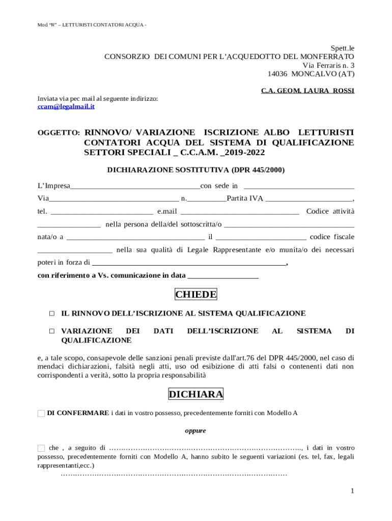 consorzio dei comuni per l'acquedotto del monferrato Doc Template ...