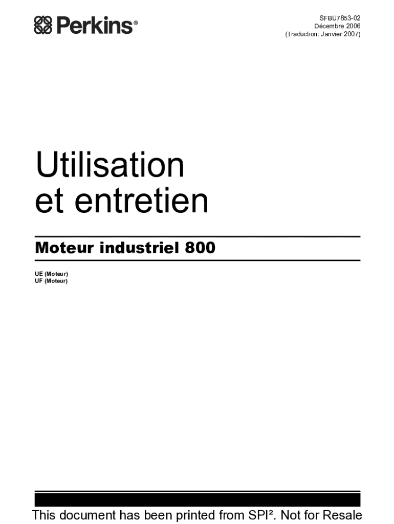 Remplissable En Ligne PERKINS Diesel Engines Identification and Serial ...