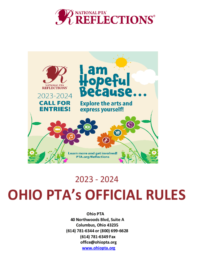 Fillable Online Ohio PTA - Over a Century of Service to Children and ...