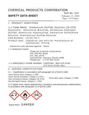 Fillable Online SAFETY DATA SHEET Page:1/8 SDS No. MFP-2944- ... Fax Email Print - pdfFiller